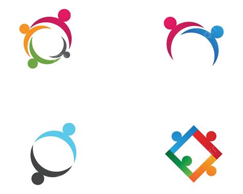 커뮤니티 사람들 케어 로고 및 기호 템플릿 함께 상 모임 Png 일러스트 및 벡터 에 대한 무료 다운로드 Pngtree