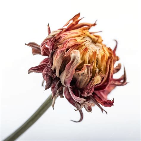 Premium Ai Image A Dead Flower With A White Background