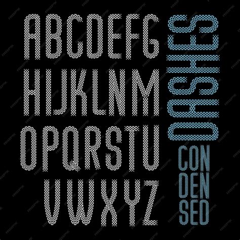 Premium Vector Vector Capital Condensed Modern Alphabet Letters Set