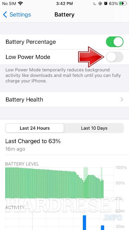 Power Saving Mode APPLE IPhone SE How To HardReset Info