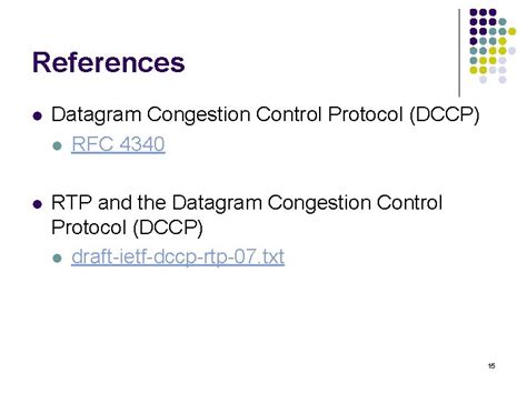 Rtp And The Datagram Congestion Control Protocol Dccp
