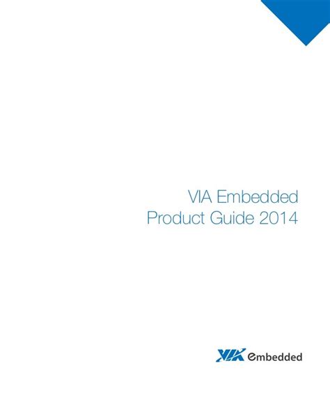 Via Technologies Inc On Linkedin Via Embedded Product Guide 2014