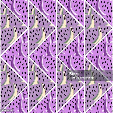 창조적 인 피부 끝없는 벽지 추상 수박은 모자이크 이음새가 없는 무늬를 조각합니다 0명에 대한 스톡 벡터 아트 및 기타 이미지 0명 고풍스런 과일 Istock