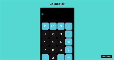Calculator Codesandbox