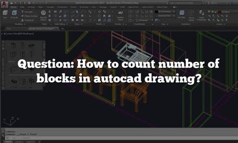Question How To Count Number Of Blocks In Autocad Drawing