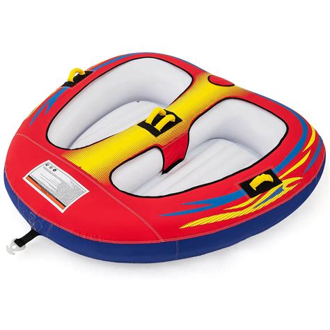 Infans Towable Tube For Boating 1 Or 2 Person Inflatable Boat Tube For