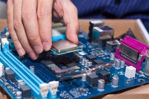 Assembling High Performance Personal Computer Inserting Cpu Processor