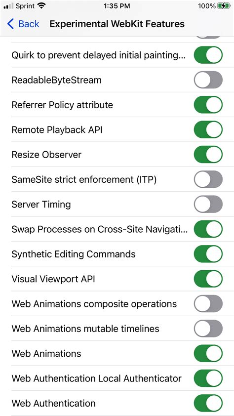Ios 14 Safari Webkit Experimental Feature Apple Community