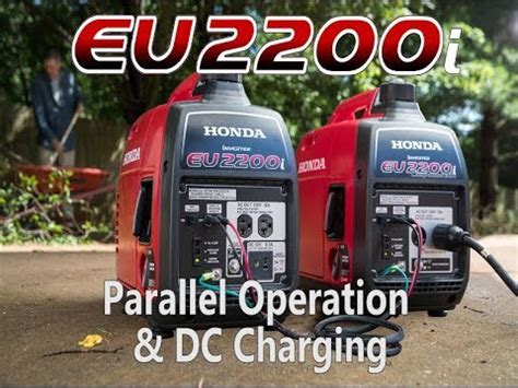 Honda EU2200i Generator Parallel and DC Charging - YouTube