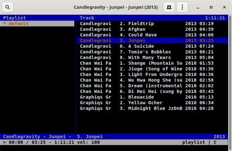 Cmus Free Terminal Based Audio Player Page 3 Of 5 LinuxLinks