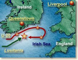 Lusitania Wreck Map Rosanna Moss The Final Resting Place 17th