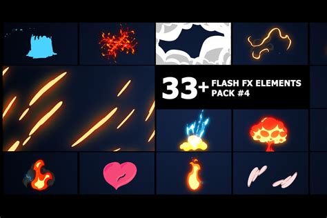 Flash Fx Elements Pack 4 2d Textures And Materials Unity Asset Store
