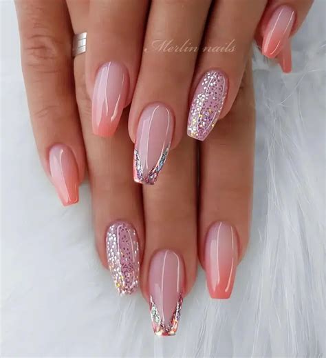 33 French Ombre Nails With Glitter Classic With A Modern Twist Nail
