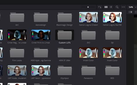how to import and export luts in davinci resolve