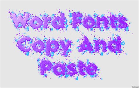 Word Fonts Copy And Paste Text Effect And Logo Design Font
