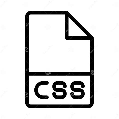 Css File Type Icons Files And Document Format Design Icon Symbol Stock