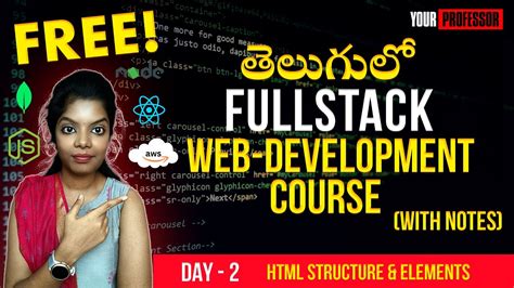 Fullstack Webdevelopment Course Day 2 Html Structure And Elements