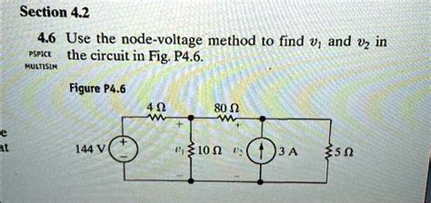 solved use cramers method to get values section 4 2 4 6 use the node
