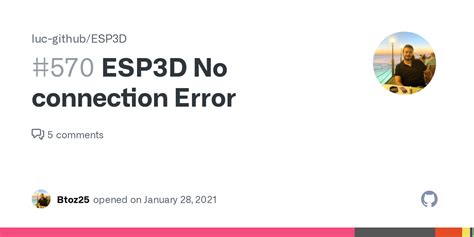 esp3d no connection error · issue 570 · luc github esp3d · github