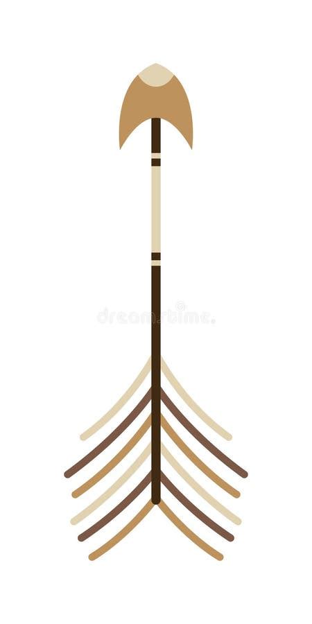 Boho Arrow In Flat Design Illustration Stock Vector Illustration Of Decoration Ethnic 329106680