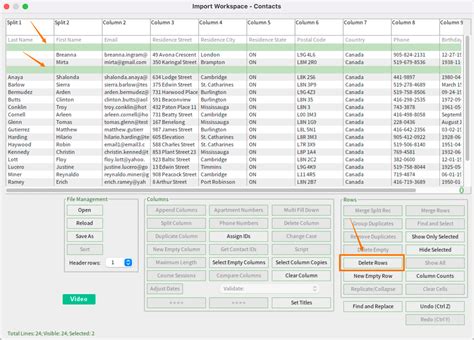 How To Clean Data Using Import Workspace