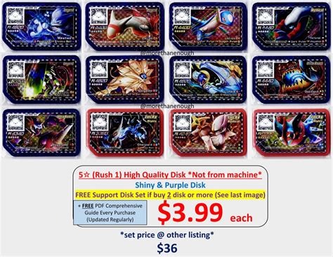 Gaole Scannable Disk Singapore Ready Stock Pokemon Ga Ole Dialga