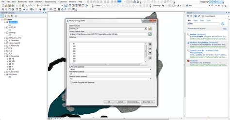 Multiple Buffer Analysis In ArcGIS Download Scientific Diagram