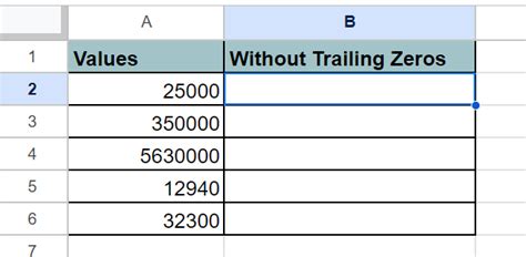 How To Remove Trailing Zeros From Numbers In Google Sheets Sheetaki