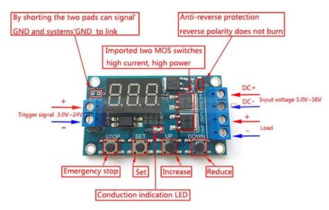 MOSFET Delay Timer Switch With Display HUB