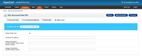 OpenCart SEO Structured Data PRO Rich Snippets OpenCart X X