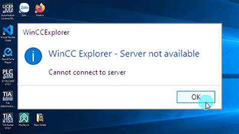 sửa lỗi wincc explorer server not available automation