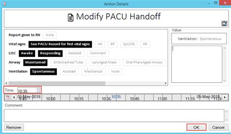 Move Anesthesia Action Icon On Time Bar In Sa Anesthesia Workaround