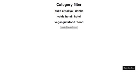Category Filter W Firebase Dummy Data Codesandbox