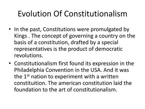 Constitution And Constitutionalism Pptx
