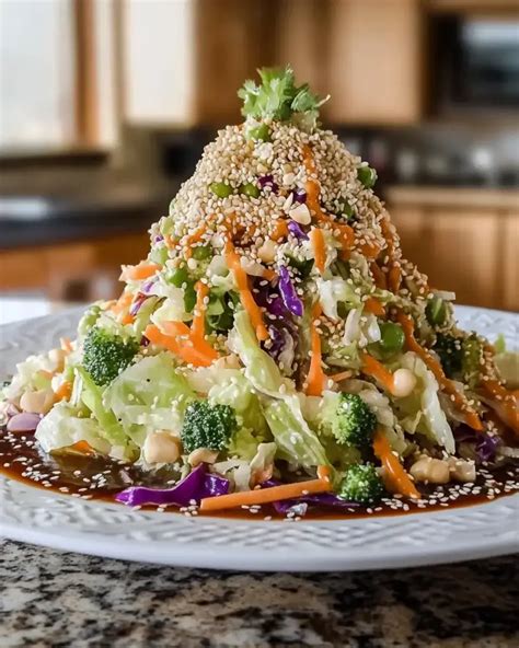 Crunchy Asian Cabbage Slaw With Sesame Dressing Recipe Awaits Bite