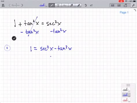 SOLVED Starting With The Pythagorean Identity Given Use Algebra To Write Four Additional