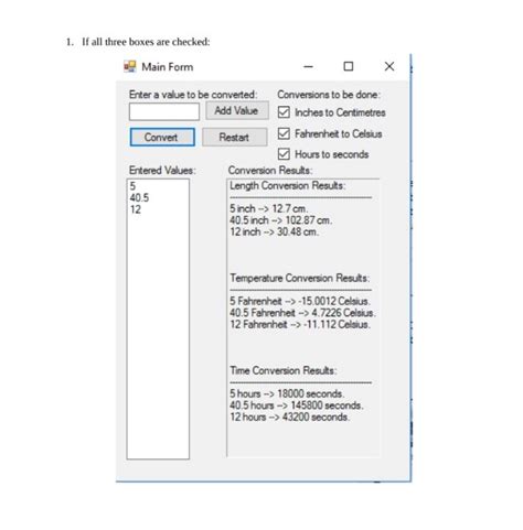 Solved Unit Conversion Tool Create A Visual Basic Program