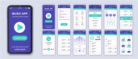 Purple And Green Music Ui Mobile App Interface Design 1408334 Vector Purple And Green Music Ui Mobile App Interface Design 1408334 Vector