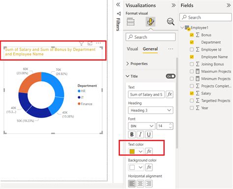 power bi format donut chart geeksforgeeks