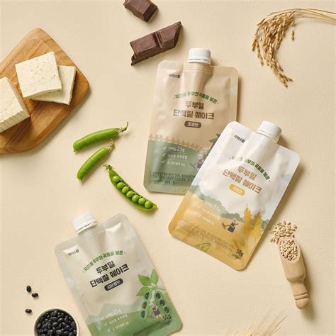 두부쉐이크 음료 패키지 디자인 패키지 포트폴리오 크몽