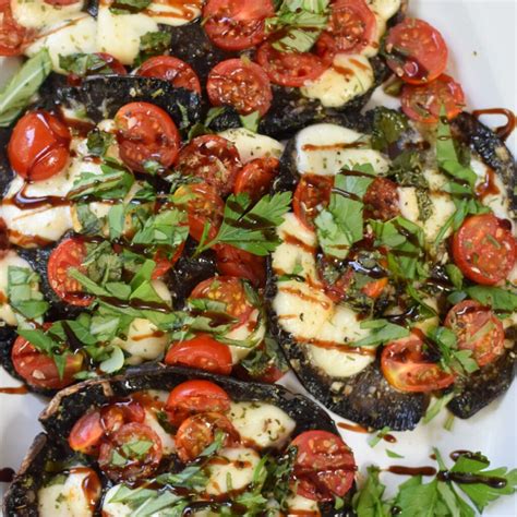 Caprese Stuffed Portobello Mushrooms A Cedar Spoon