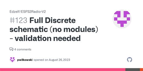 full discrete schematic no modules validation needed · issue 123