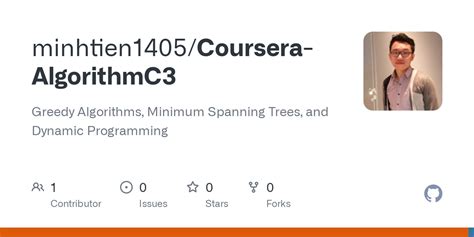 Github Minhtien1405 Coursera Algorithmc3 Greedy Algorithms Minimum Spanning Trees And
