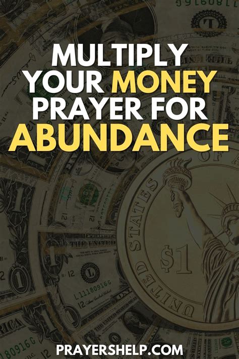 Prayer Of Abundance Multiply Your Wealth