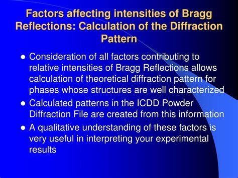 Ppt Diffraction Basics Ii Intensities Powerpoint Presentation Free