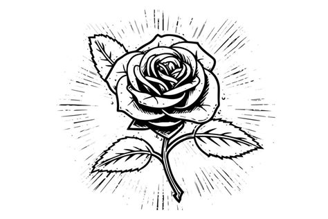 Rose Engraving Vector Art Icons And Graphics For Free Download
