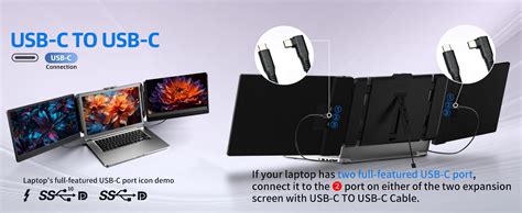 laptop screen extender triple monitor 14 portable monitor fhd 1080p