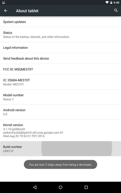 How To Enable Developer Options On Your Nexus Nexus 7 Gadget Hacks