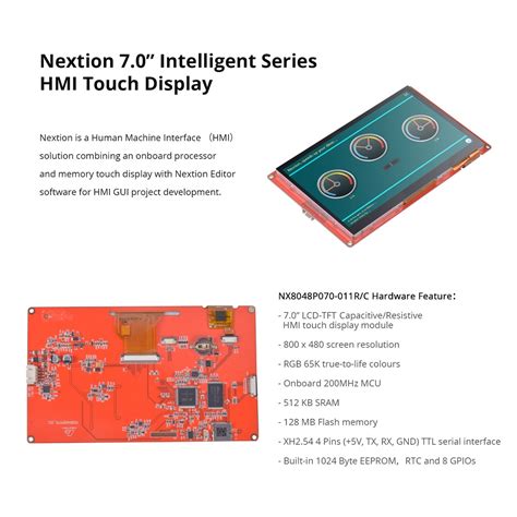7 0” Nextion Intelligent Series Hmi Touch Display Itead Us Store