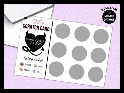Couple Scratch Off Naughty Rude Adult Scratch Card Scratch Off Valentine Card Dirty Naughty